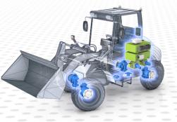 Drum-e Application Example: Electric 2T Tandem Roller | Poclain